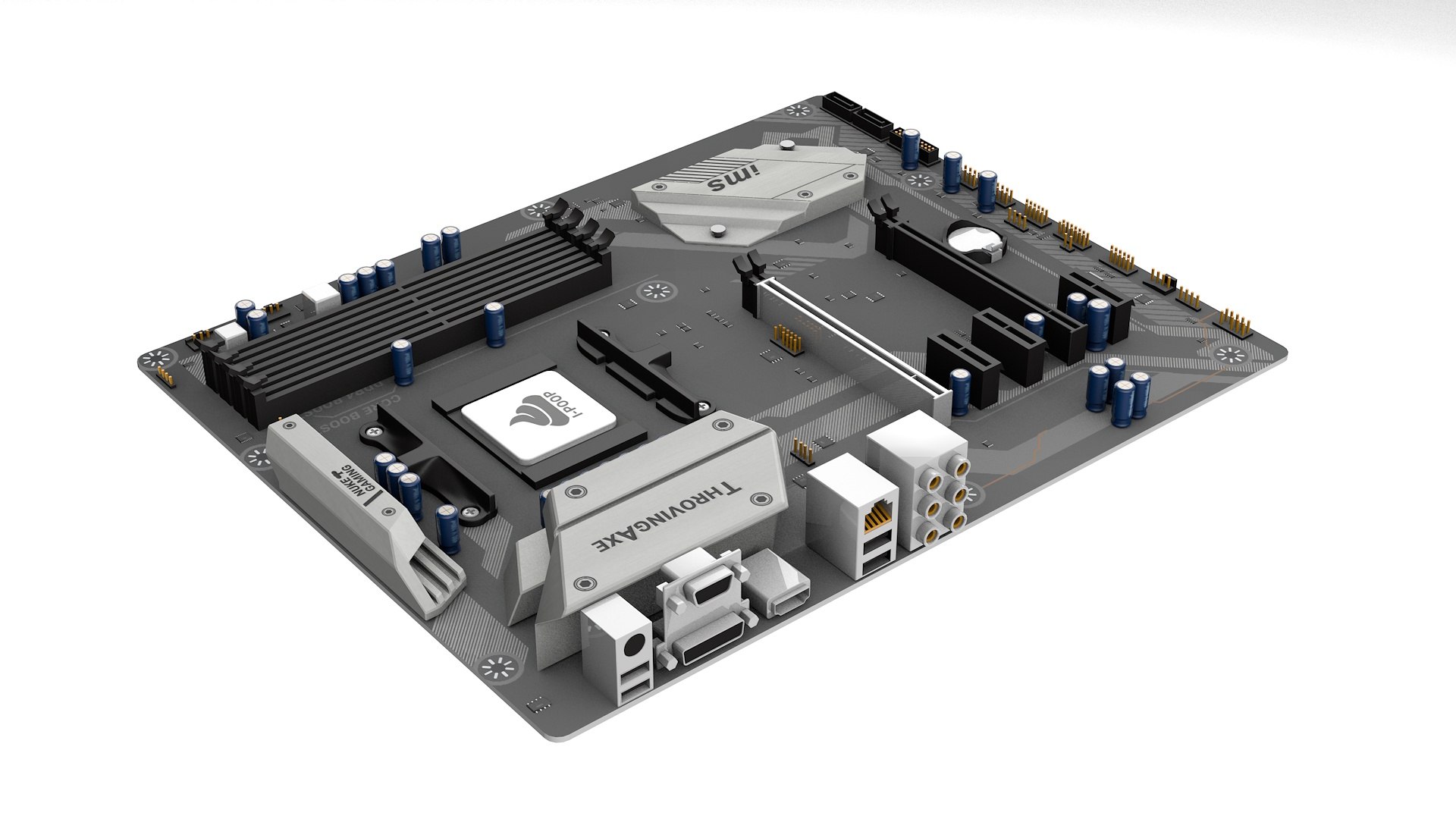 3D Generic Computer Motherboard Model - TurboSquid 1620167