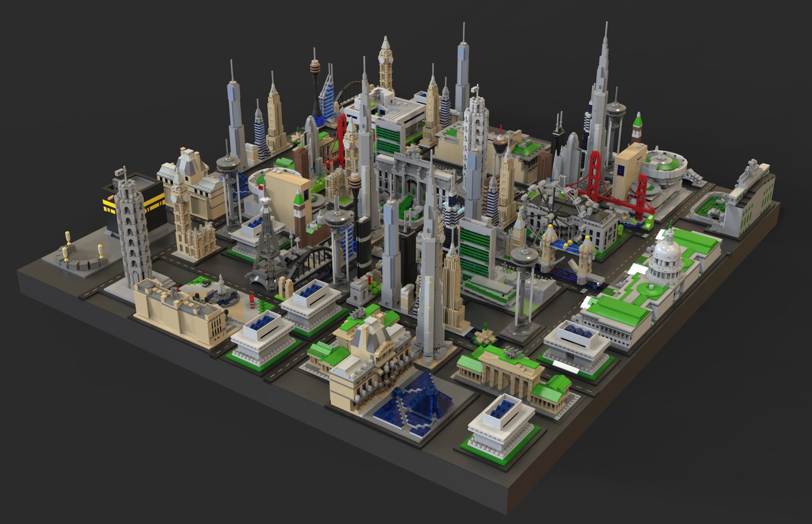3D City Lego Model - TurboSquid 1385430