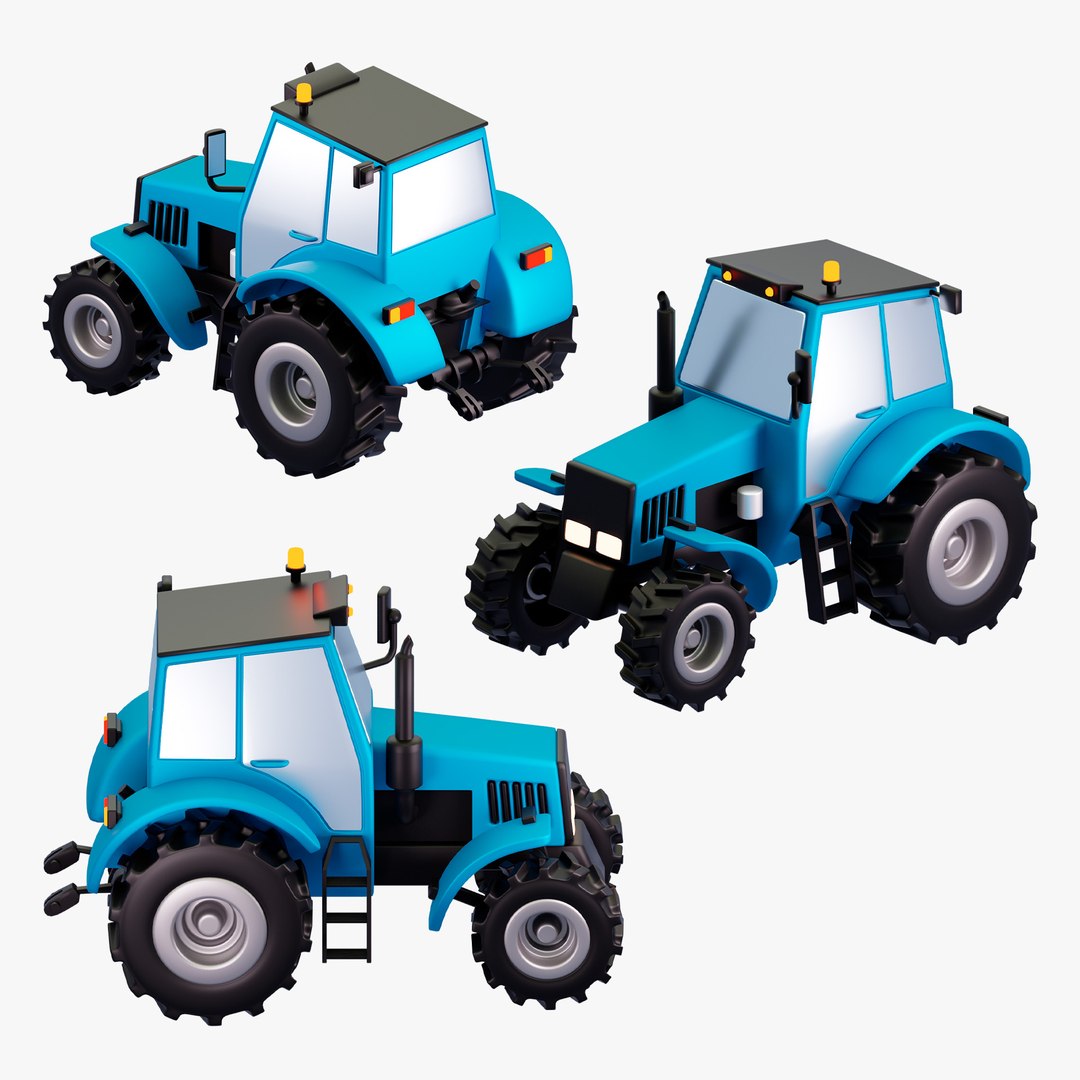 Stylized Agro Tractor 3D Model - TurboSquid 2330926