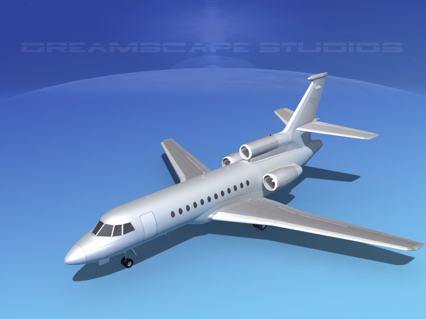 3d turbines dassault falcon 900