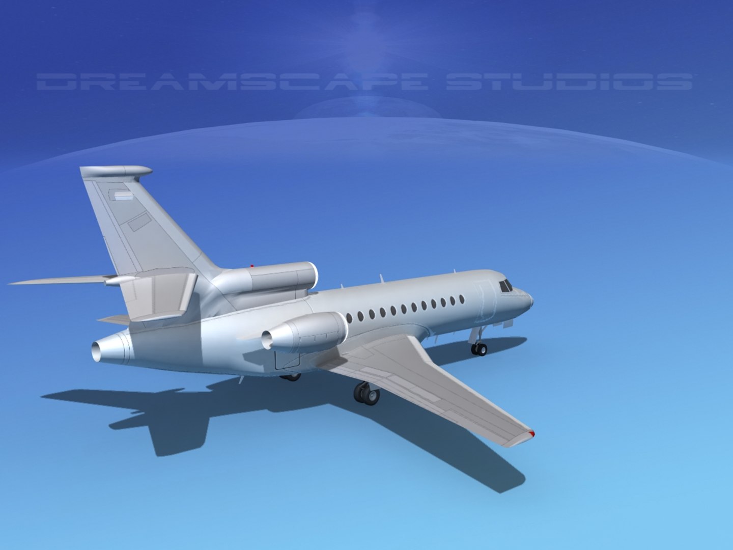3d turbines dassault falcon 900