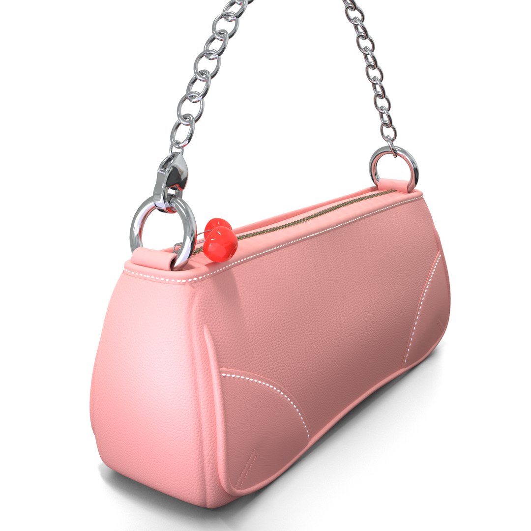 3D Ladies Pink Purse 3D Model - High-Quality Fashion Accessory model ...