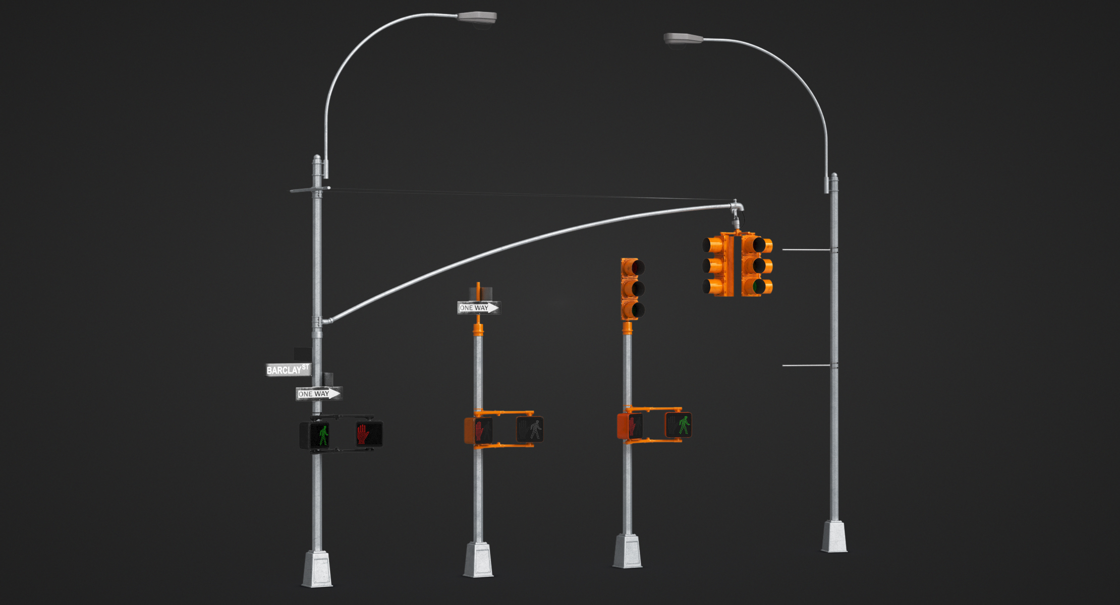 3D traffic light model - TurboSquid 1373612