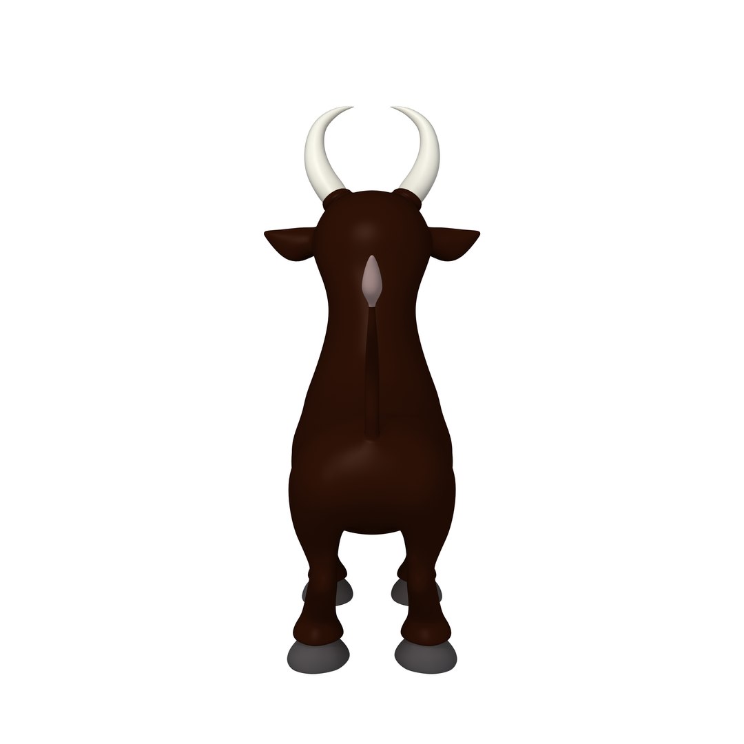 3D Bull Cartoon Model - TurboSquid 1525967