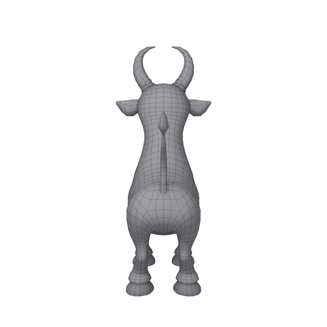3D Bull Cartoon Model - TurboSquid 1525967