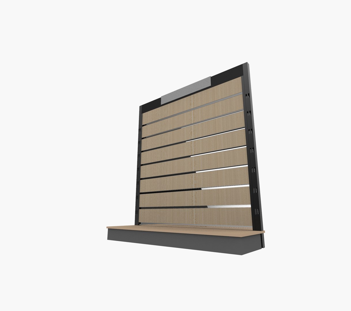 Retail Slat Board Display 3D Model - TurboSquid 1844767