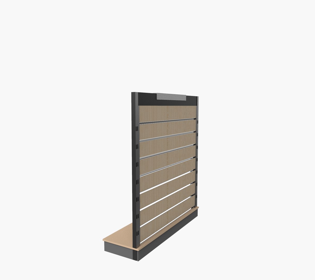 Retail Slat Board Display 3D Model - TurboSquid 1844767