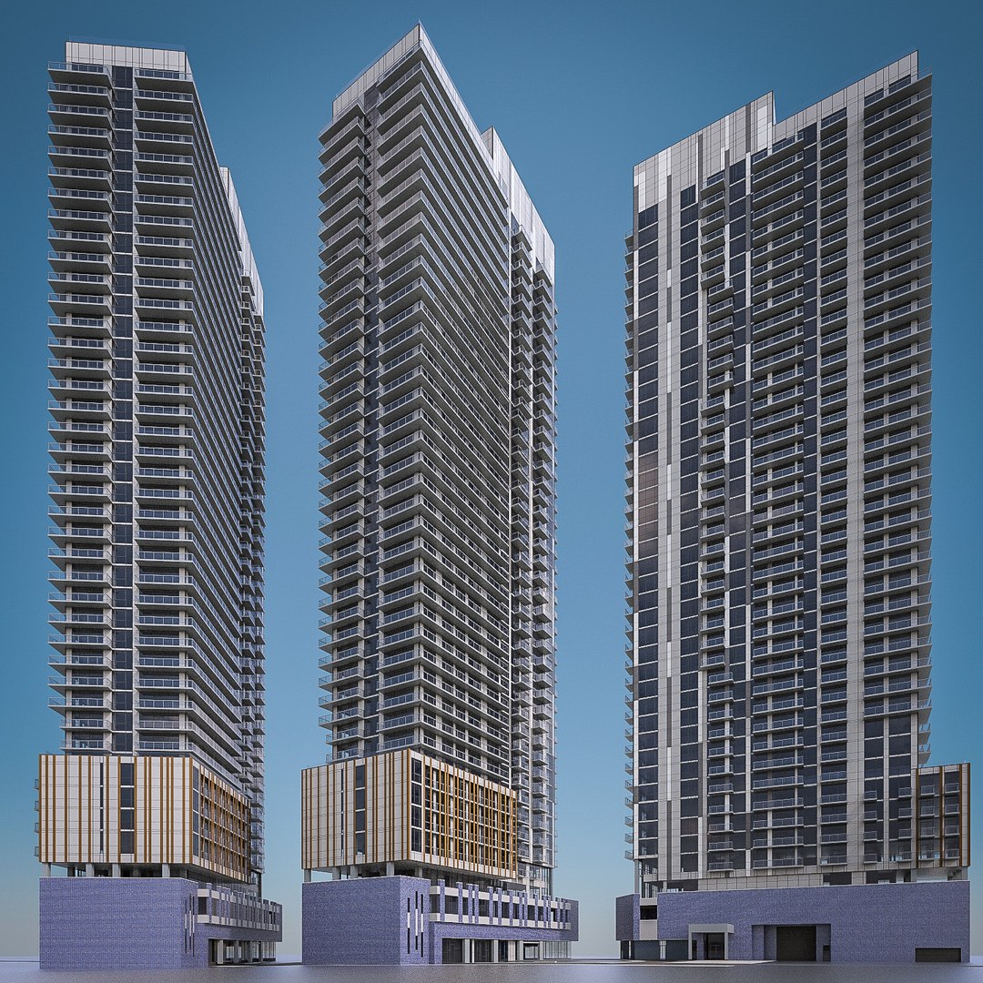 3D Model High-rise Buildings Collection 02 - TurboSquid 1751194