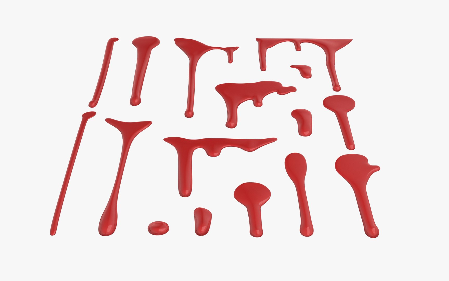 Blood Splatters 3D Model - TurboSquid 1925566