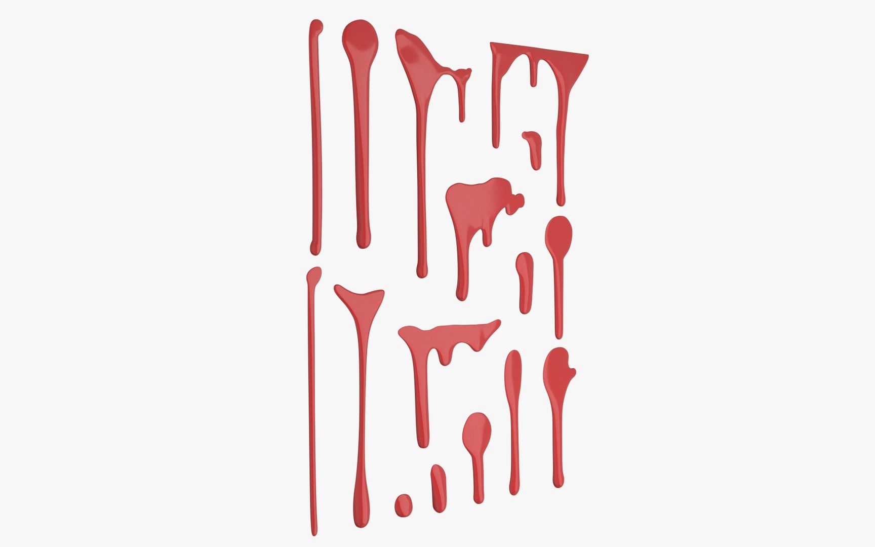 Blood Splatters 3D Model - TurboSquid 1925566