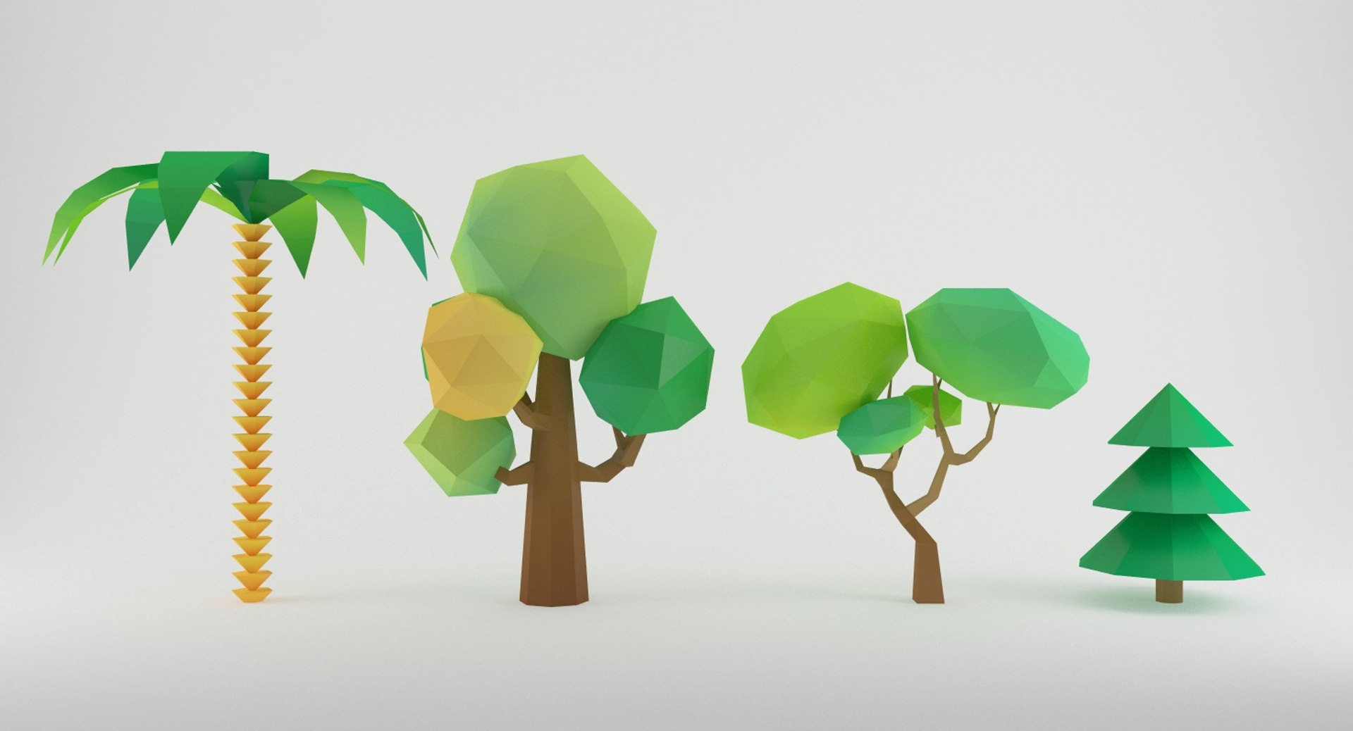 3ds Cartoon Toon Tree