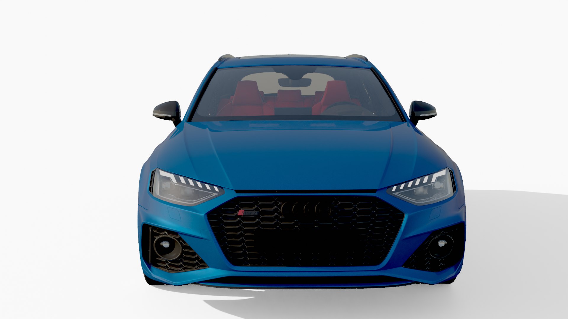 3D Audi RS4 Avant Rigged Car Low Poly - TurboSquid 2155360
