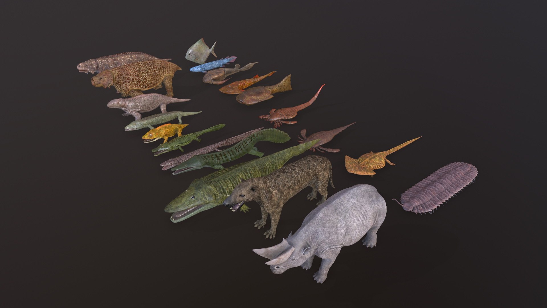 Extinct animals 3D model - TurboSquid 1481129