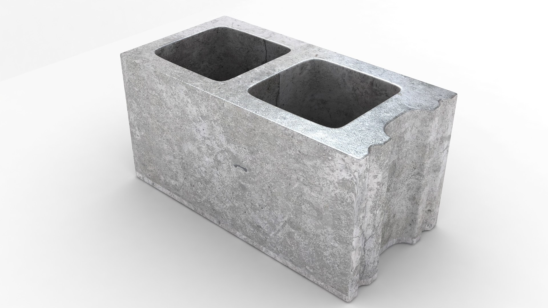 3D Model Cinder Concrete Block - TurboSquid 1992430