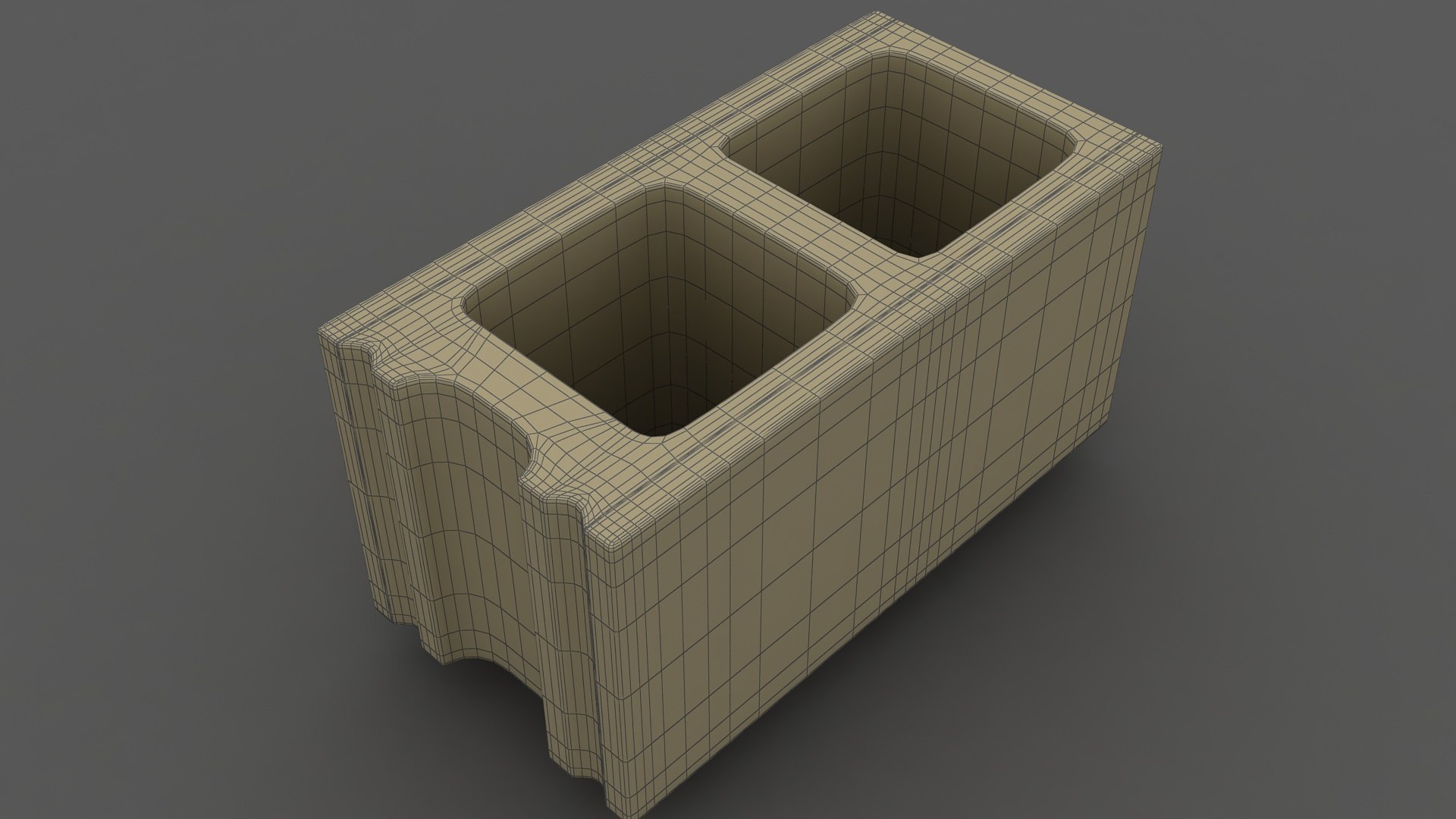 3D Model Cinder Concrete Block - TurboSquid 1992430