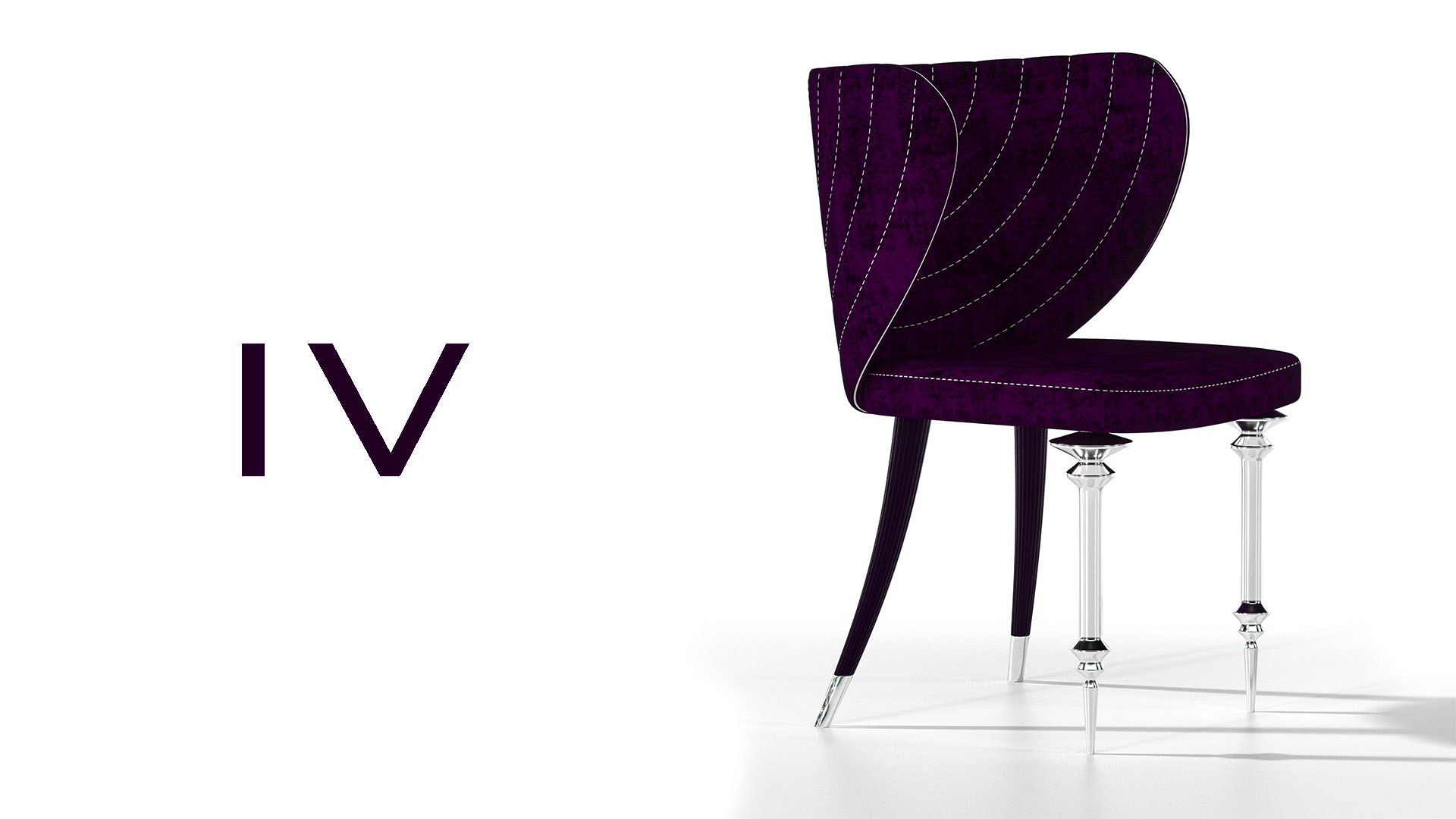 3D Model Purple Arven DIning Table - TurboSquid 1760969