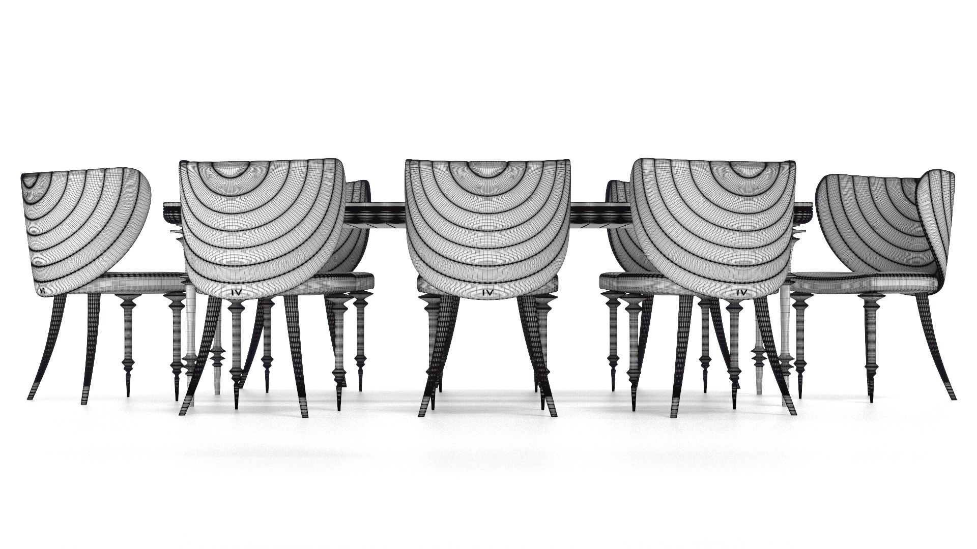 3D Model Purple Arven DIning Table - TurboSquid 1760969