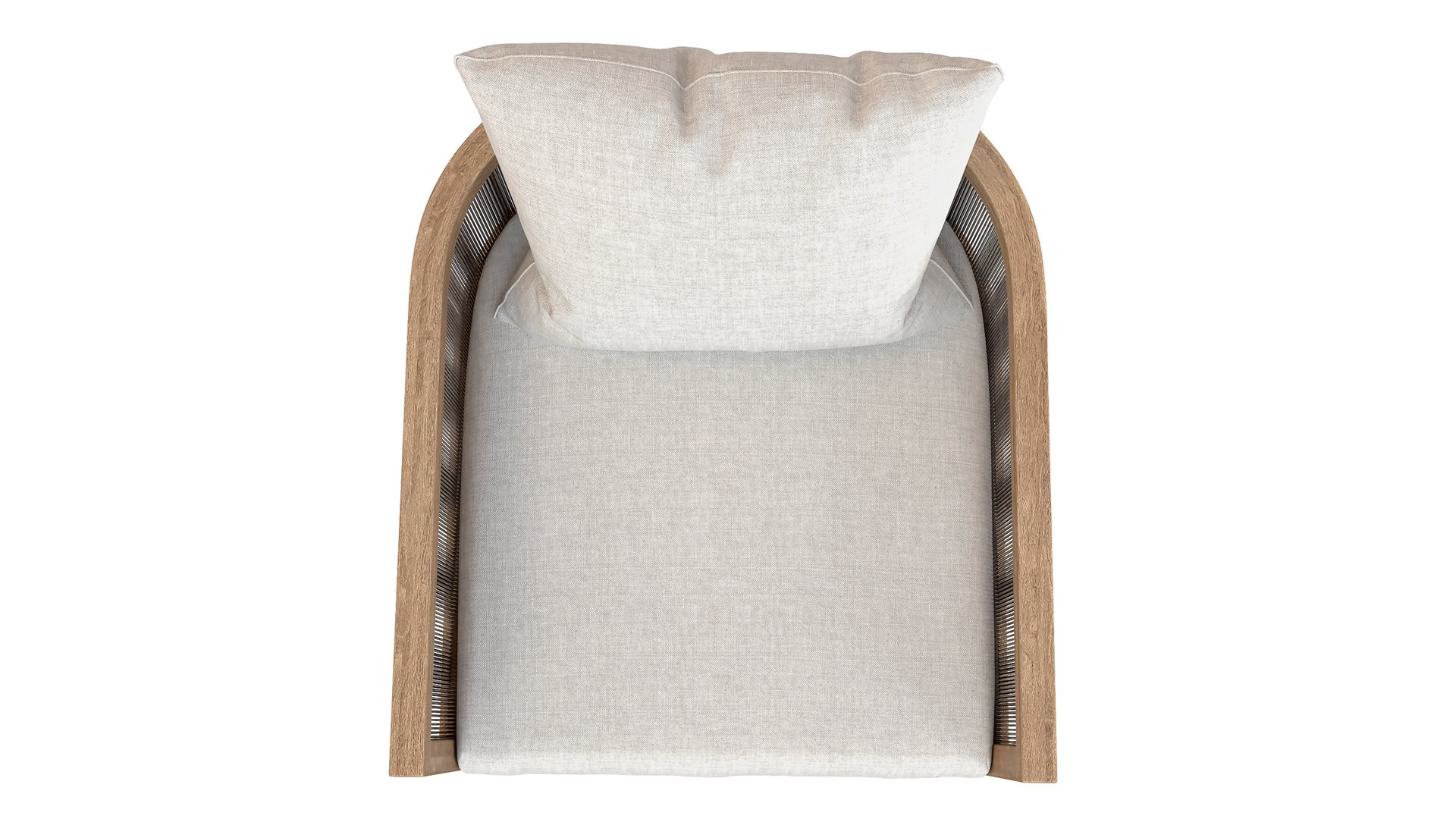 RH Capri Teak Swivel Lounge Chair 3D model - TurboSquid 1998540