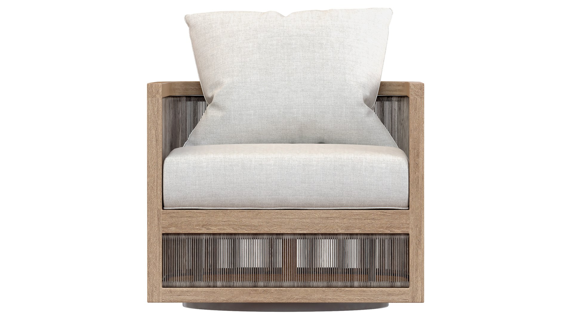 RH Capri Teak Swivel Lounge Chair 3D model - TurboSquid 1998540