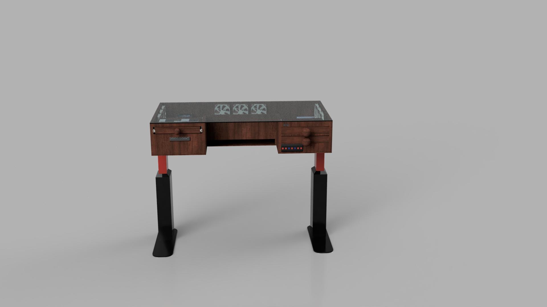 3D standing desk pc case - TurboSquid 1624335