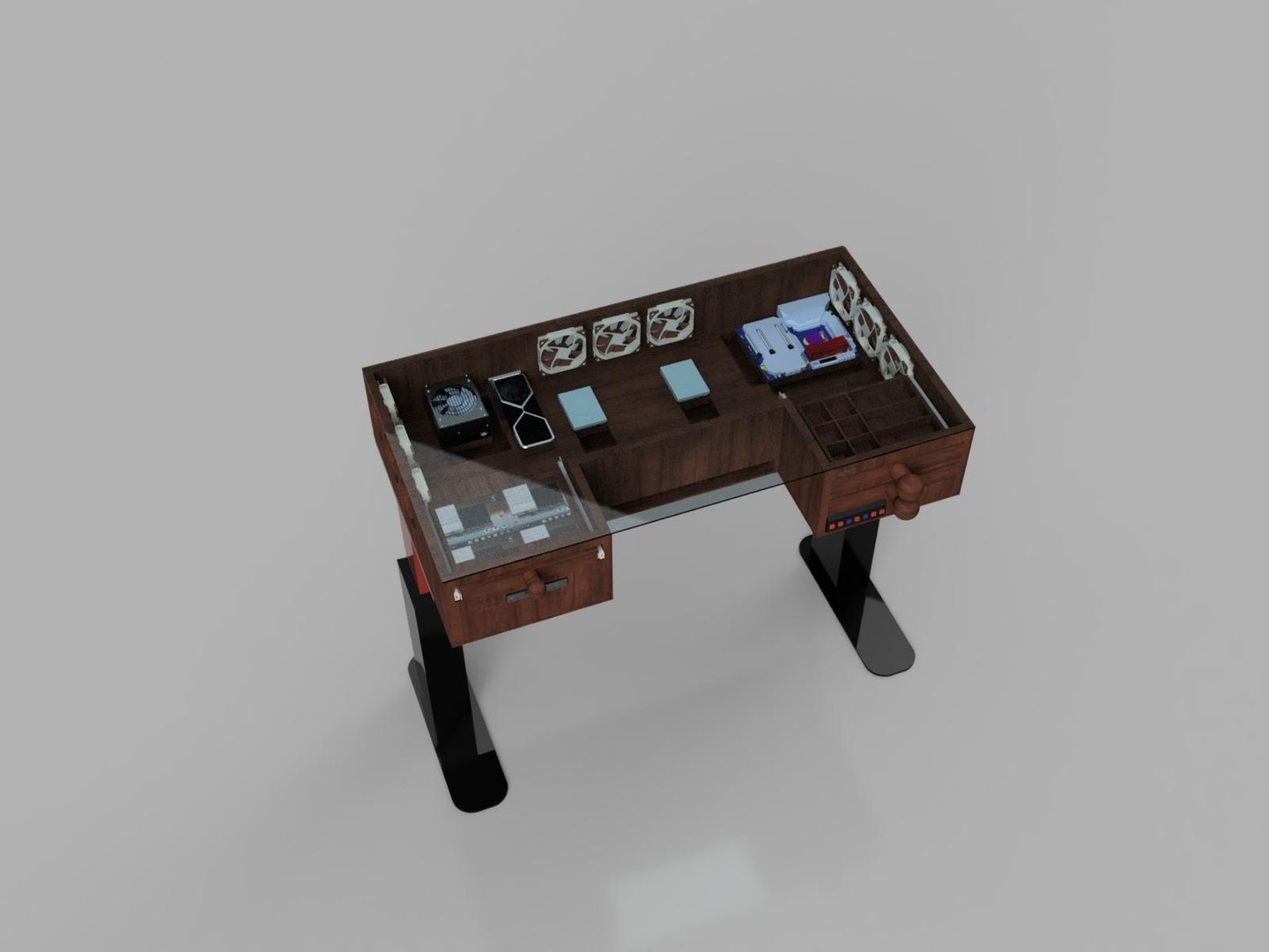 3D standing desk pc case - TurboSquid 1624335