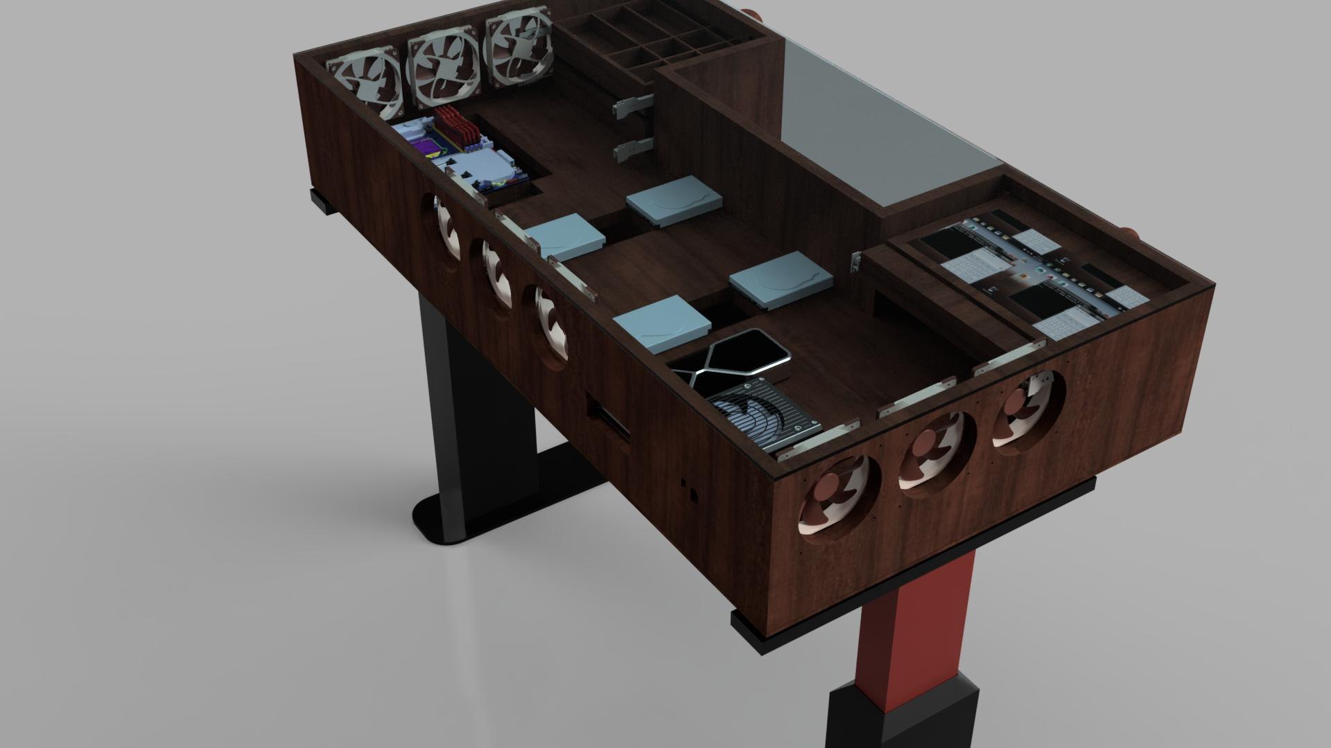 3D standing desk pc case - TurboSquid 1624335