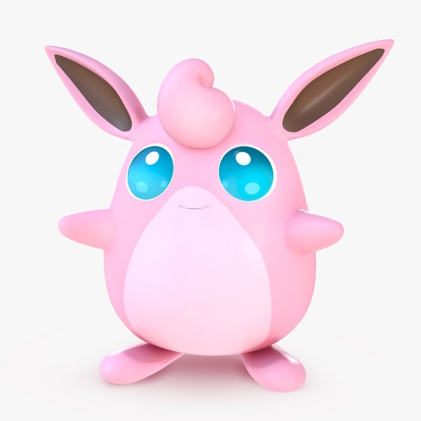 modelo 3d Pokemon Wigglytuff Low-poly - TurboSquid 2093640