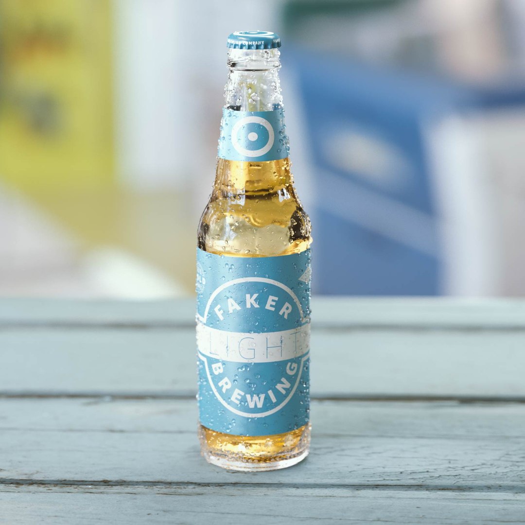 3D light beer octane bottles - TurboSquid 1415918