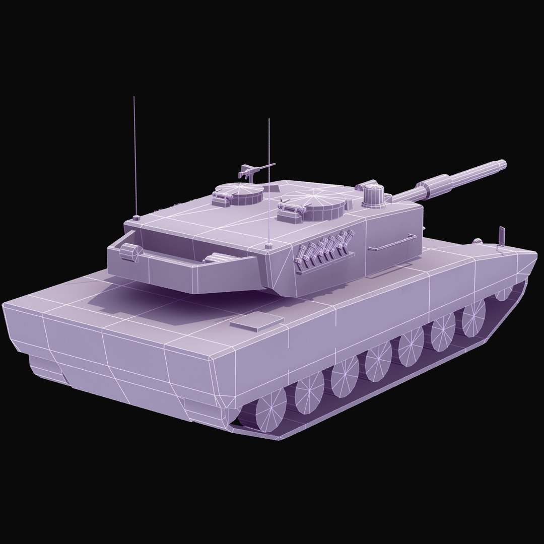 3ds max leopard2a4 mbt german army