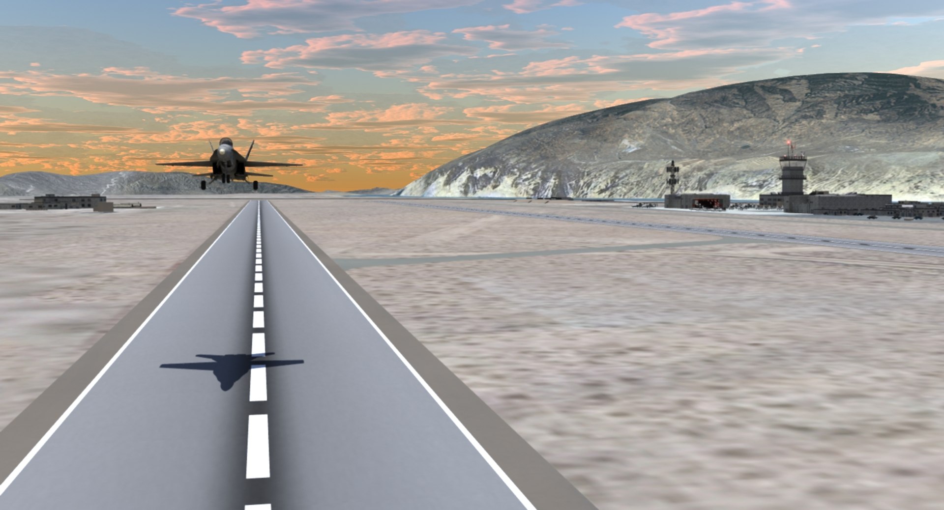 3d Model Military Airbase