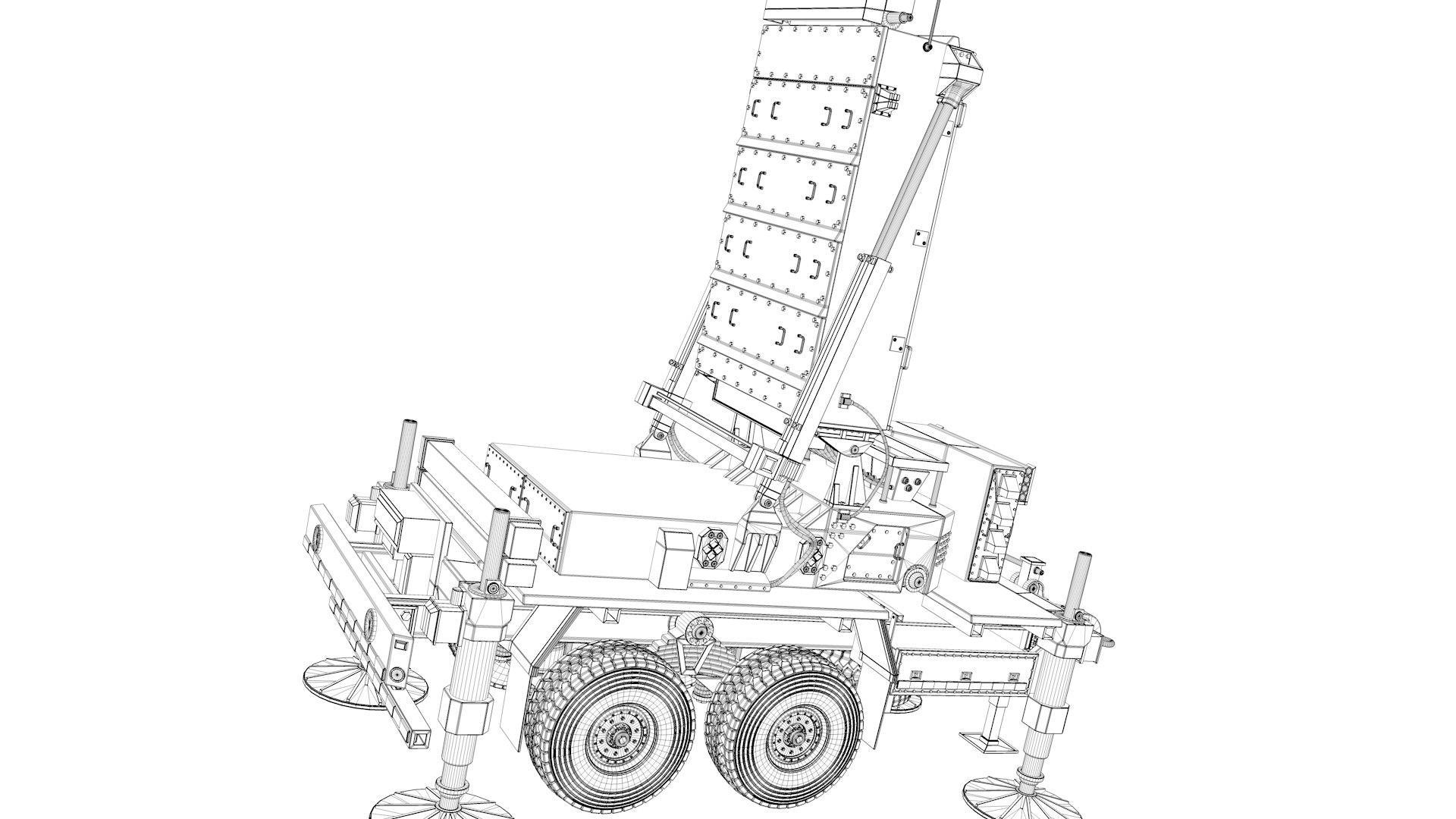 3D Model ANTPQ-53 Counterfire Radar Trailer - TurboSquid 2252704