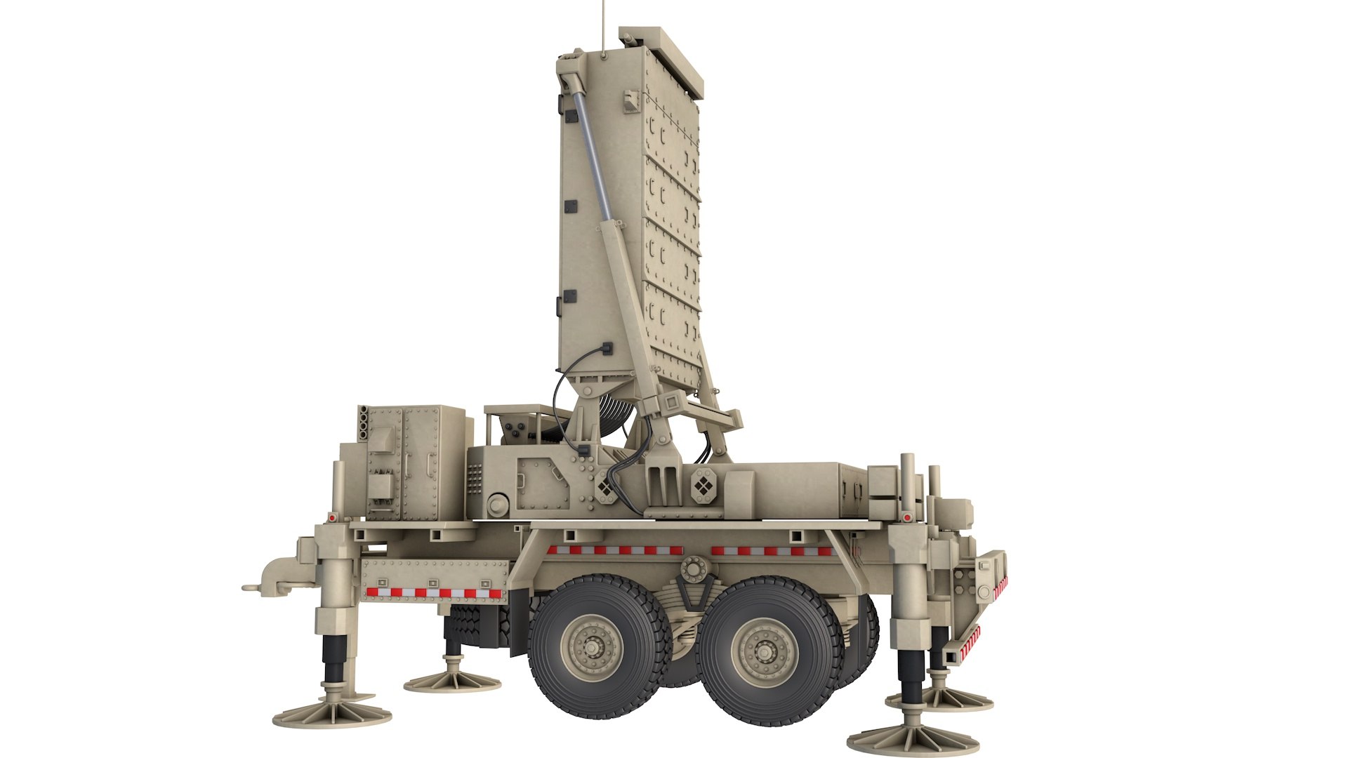 3D Model ANTPQ-53 Counterfire Radar Trailer - TurboSquid 2252704
