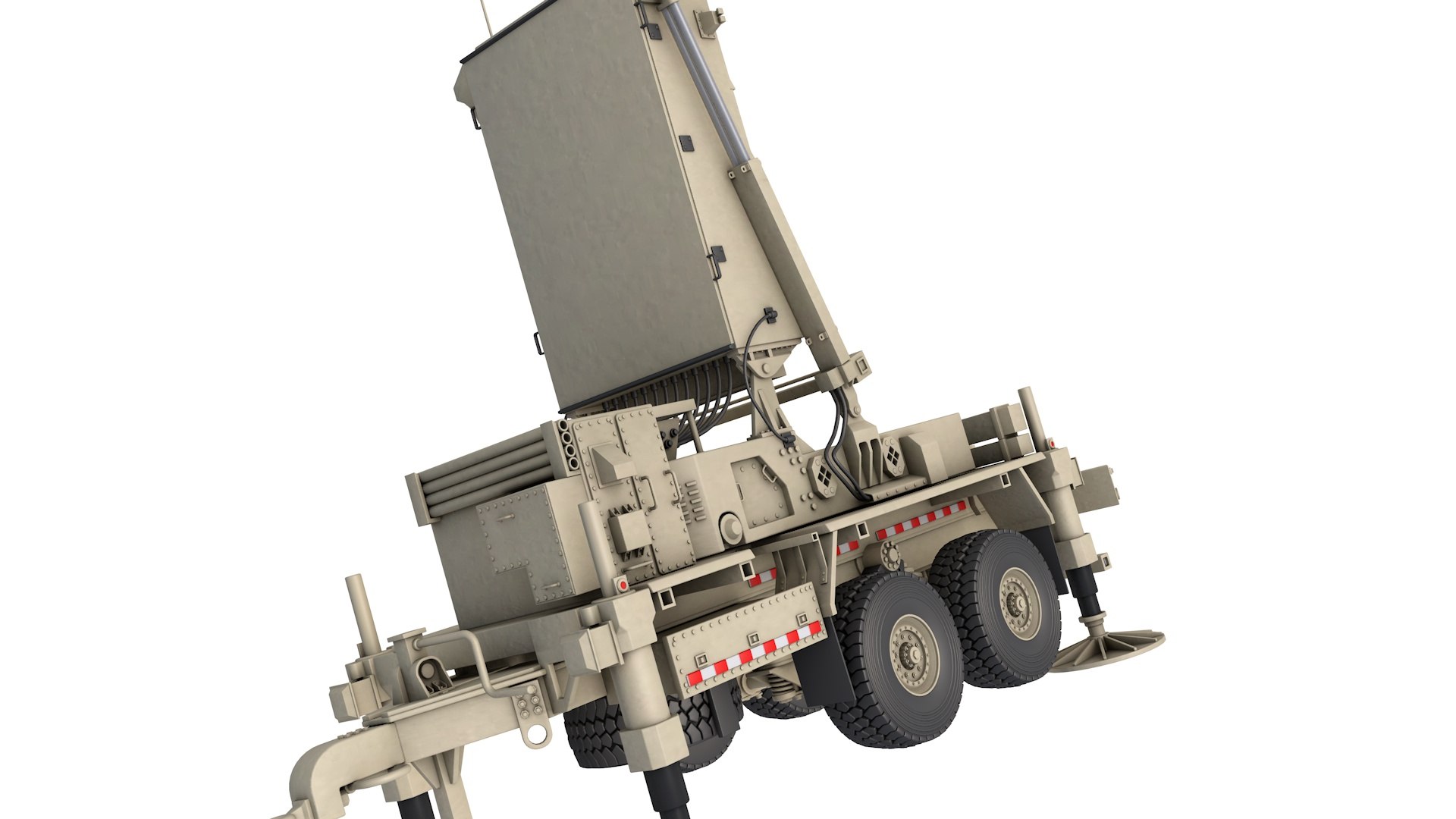3D Model ANTPQ-53 Counterfire Radar Trailer - TurboSquid 2252704