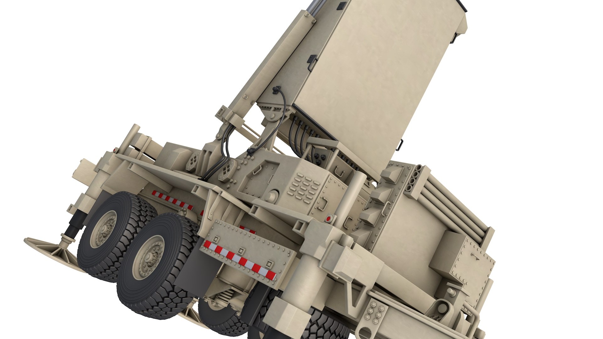 3D Model ANTPQ-53 Counterfire Radar Trailer - TurboSquid 2252704