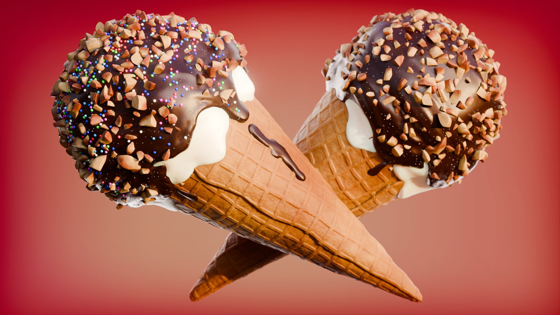 3D Four Procedural Ice Cream Materials - TurboSquid 2358630