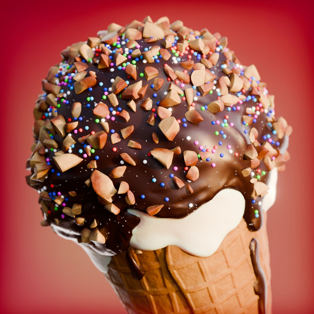 3D Four Procedural Ice Cream Materials - TurboSquid 2358630