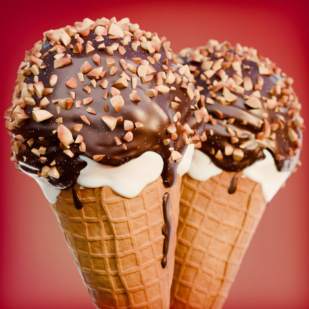 3D Four Procedural Ice Cream Materials - TurboSquid 2358630
