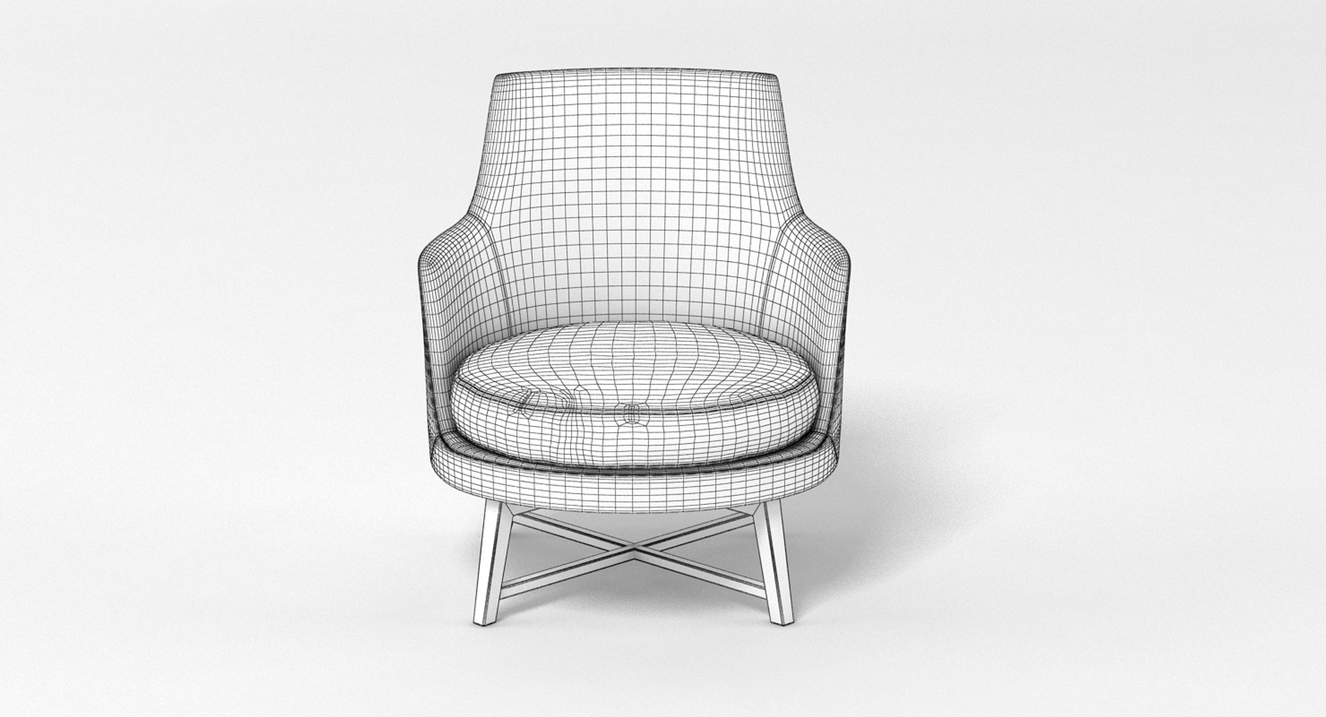 3d Flexform Guscio Chair Model