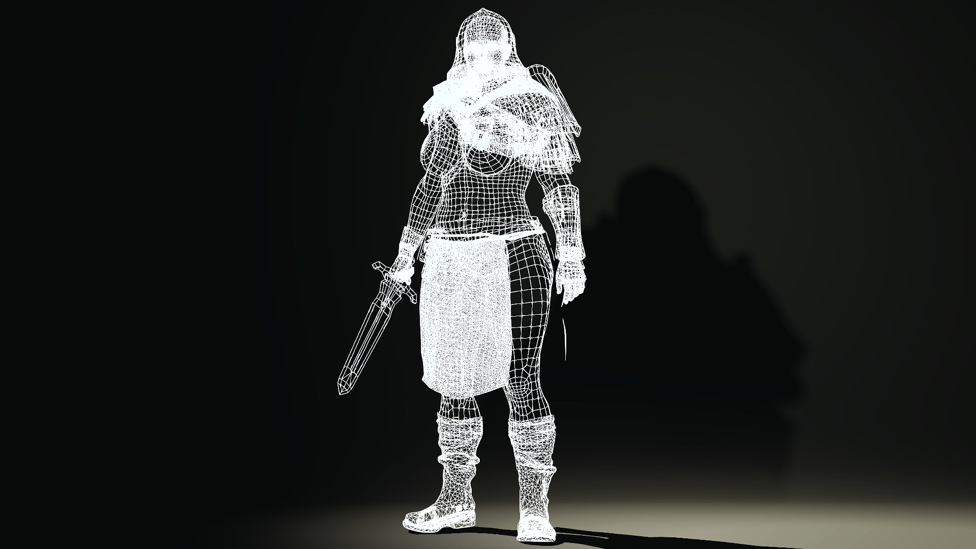 3D Naked Female Viking Warrior Model - TurboSquid 2334835