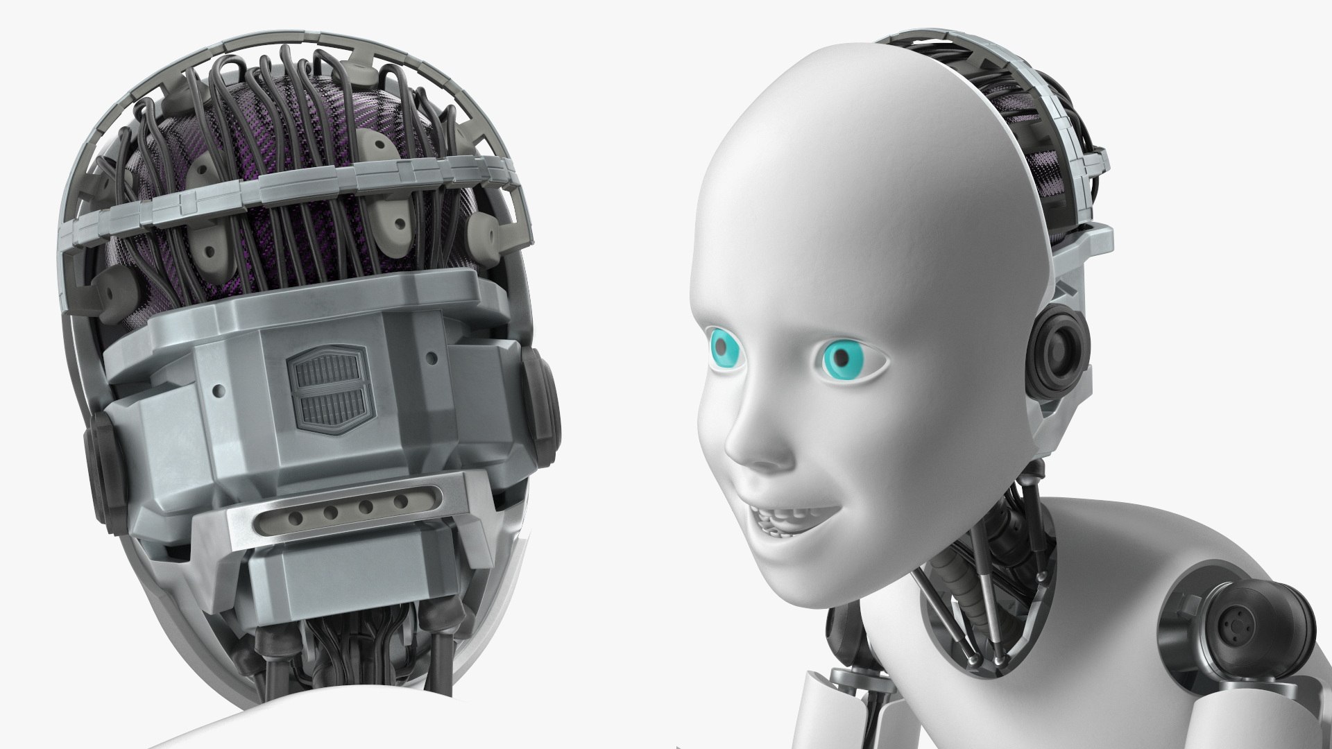 3D Model Cyborg Baby In Supine Position - TurboSquid 2378215