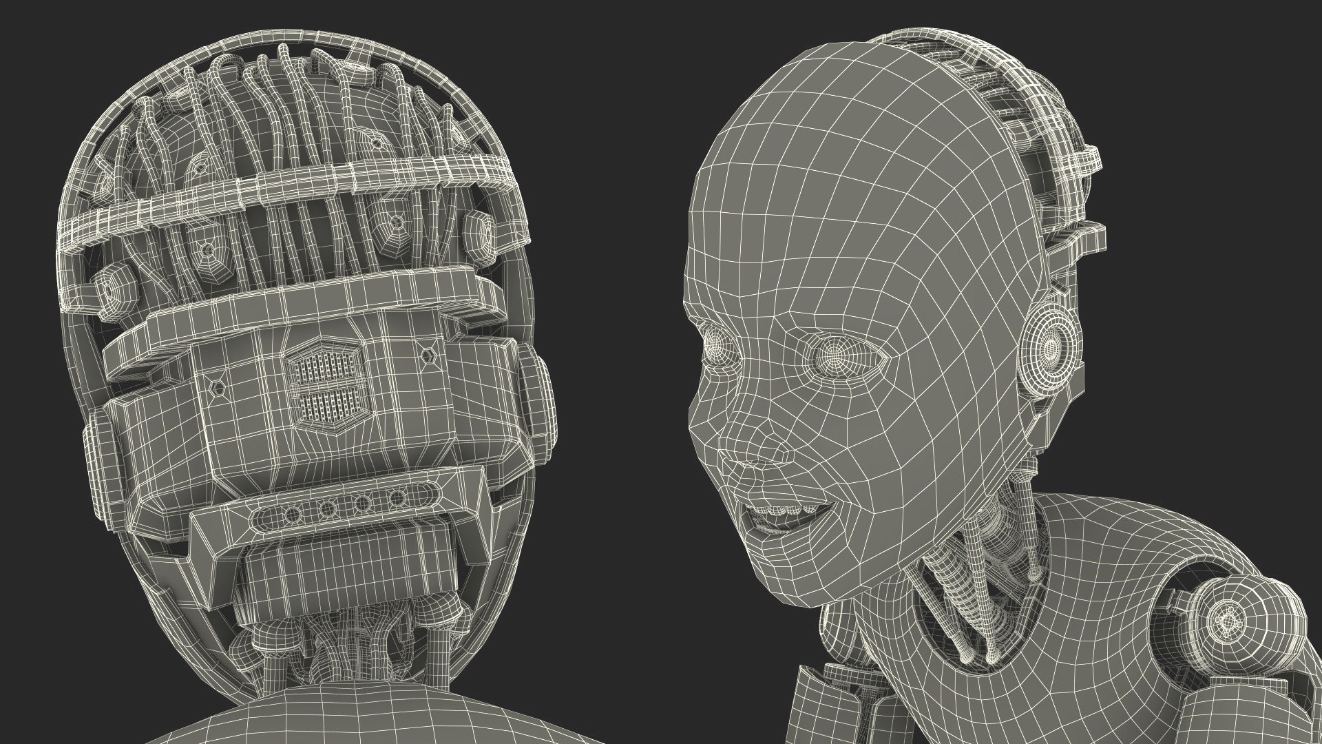 3D Model Cyborg Baby In Supine Position - TurboSquid 2378215