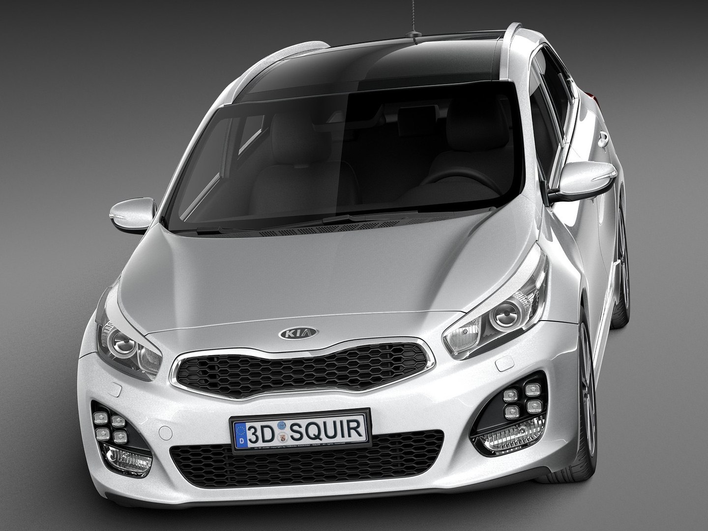 3d model 2016 kia ceed