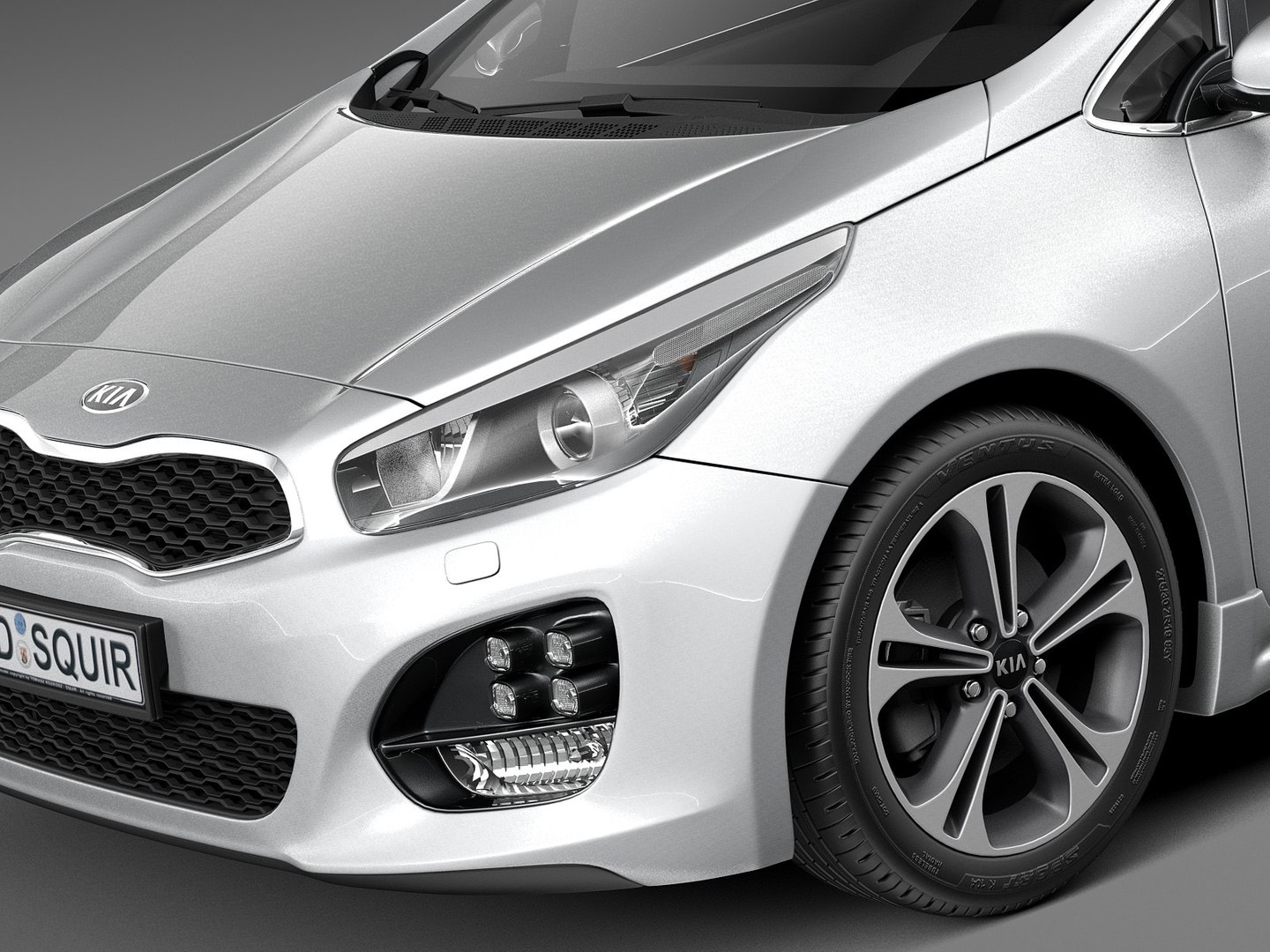 3d model 2016 kia ceed