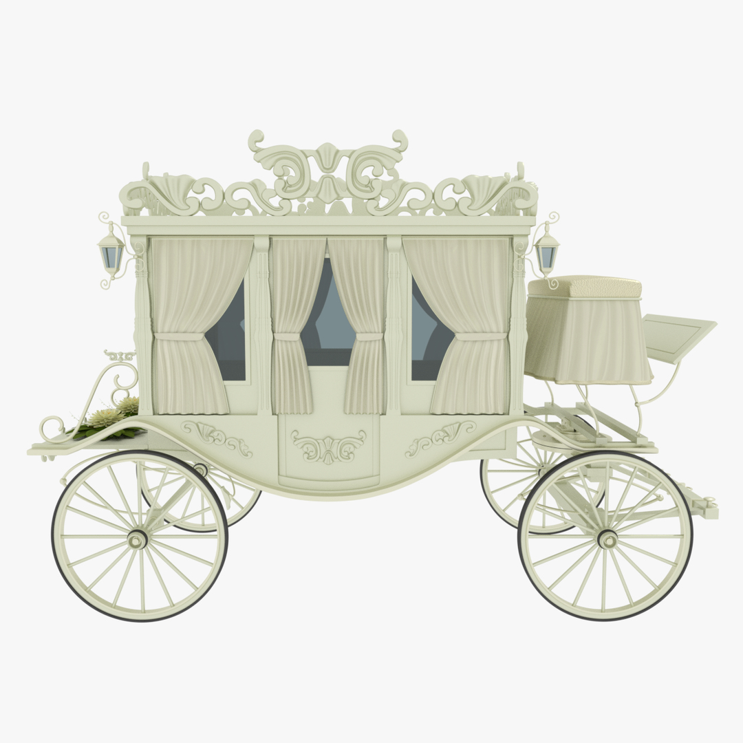 3D Model Wedding Carriage - TurboSquid 1282938