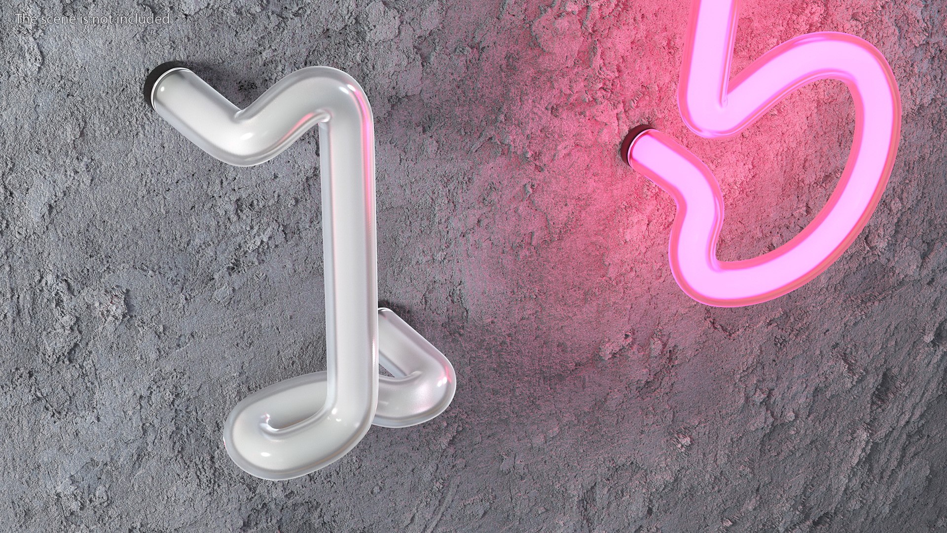 3D Neon Tube Light Number 1 - TurboSquid 1855594