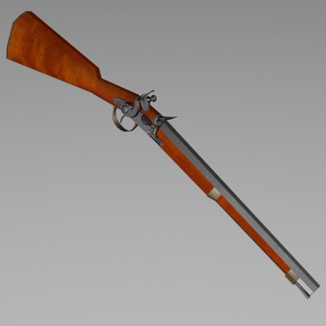 3d Flintlock Carbine Model