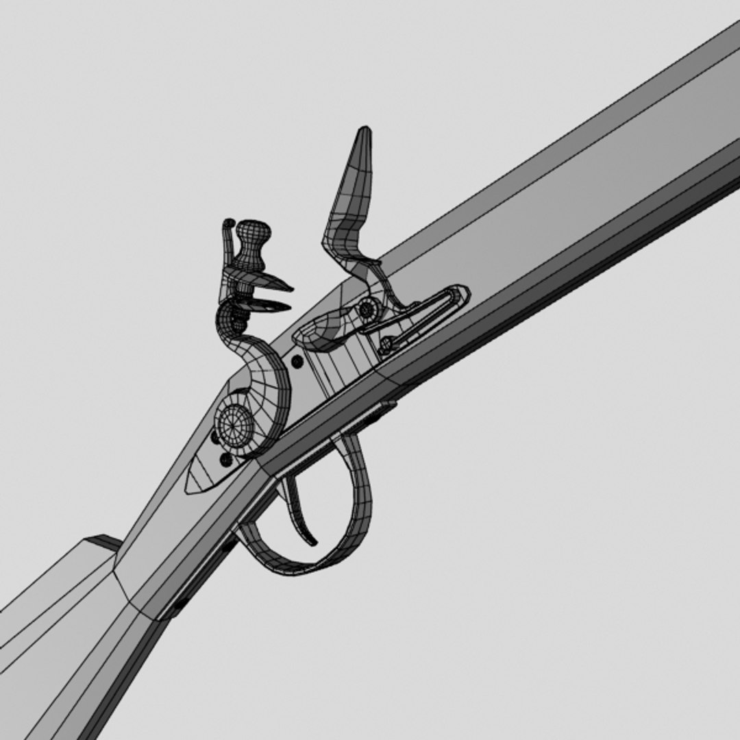 3d Flintlock Carbine Model