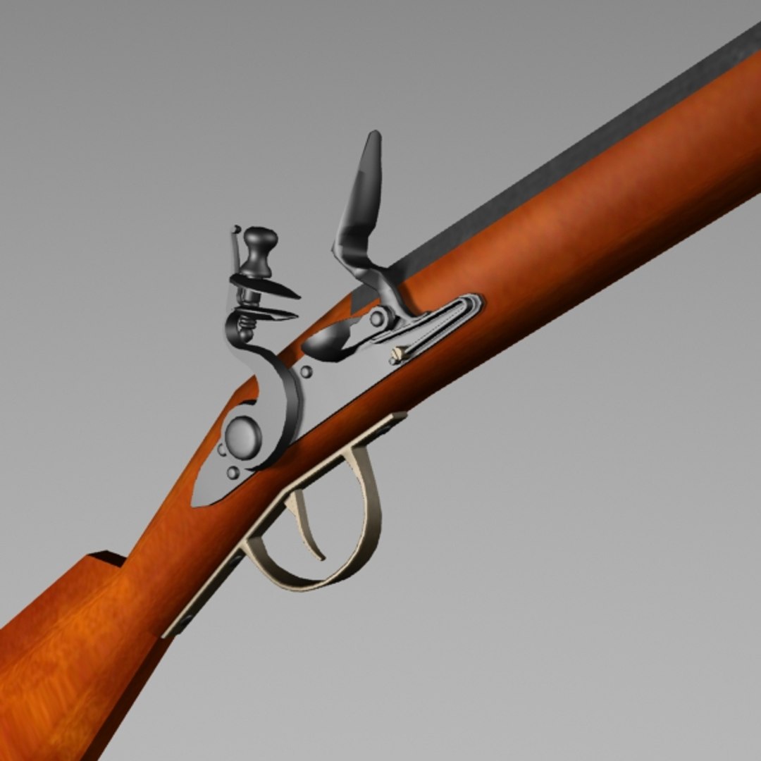 3d Flintlock Carbine Model