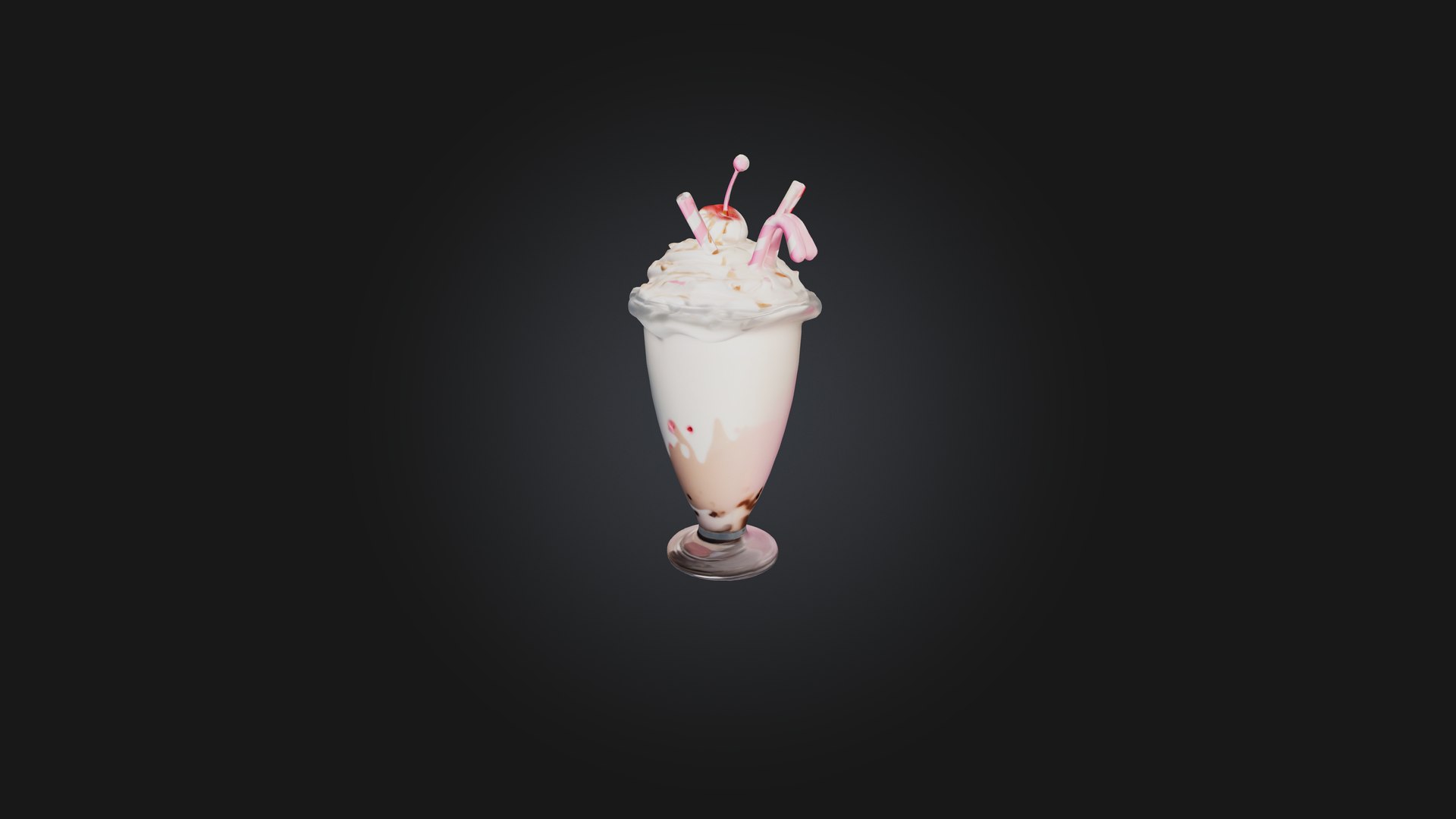 Cartoon Milkshake 3D Model - TurboSquid 2291906