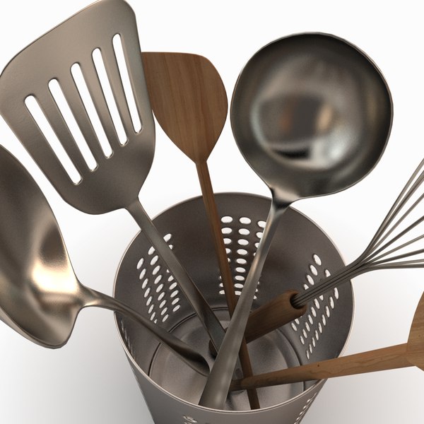 realistic cooking tools 3d model